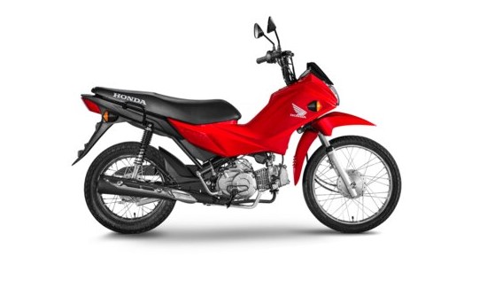 Foto mostrando a lateral direita de uma Honda Pop 100, ano/modelo 2009 ...