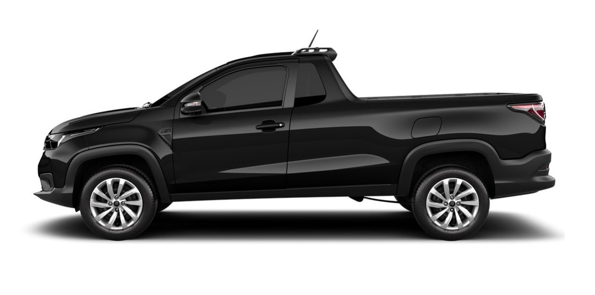 Foto da lateral esquerda da picape Fiat Strada Freedom CS 1.3.