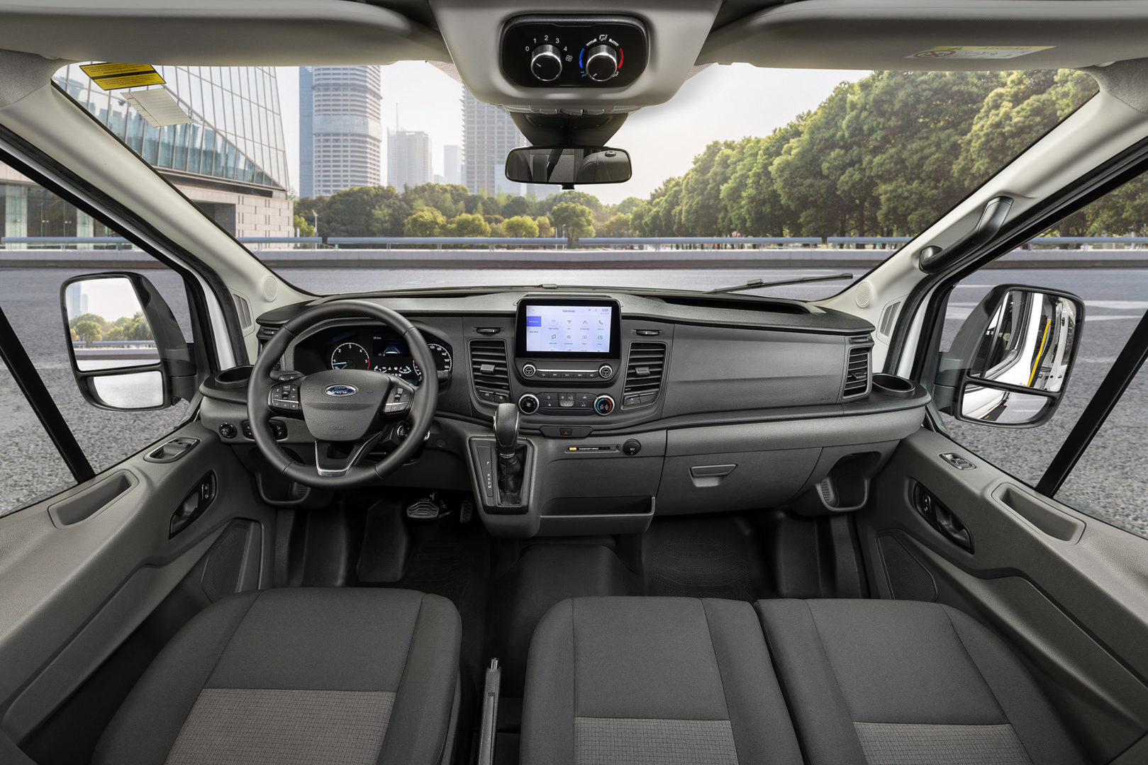 Foto do interior do Ford Transit 2023