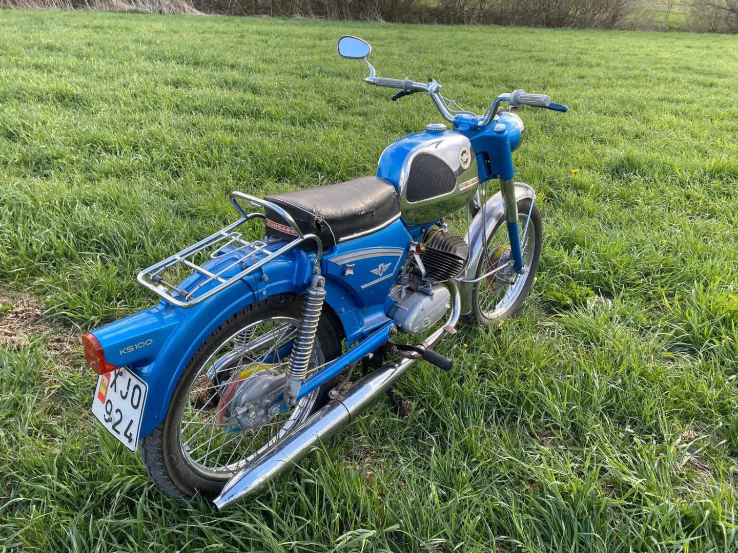 Foto traseira da Zundapp KS 50 1969.